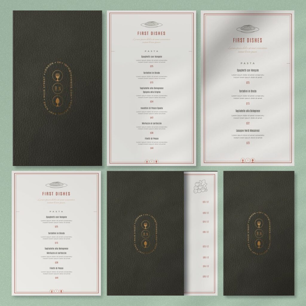 Elegant Restaurant Menu Template – MasterBundles