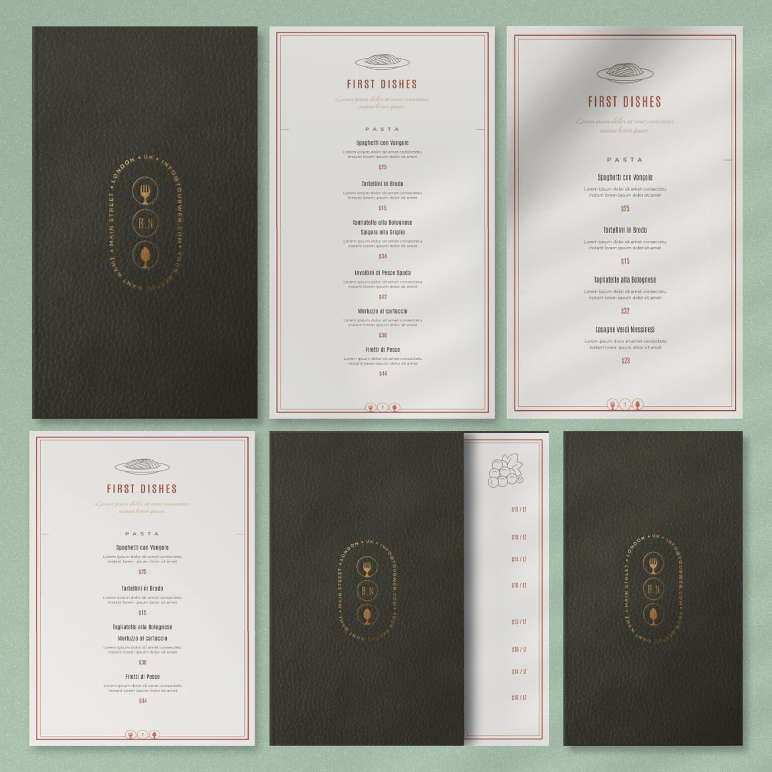 Elegant Restaurant Menu Template – MasterBundles