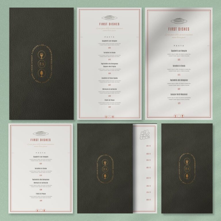 Elegant Restaurant Menu Template – MasterBundles
