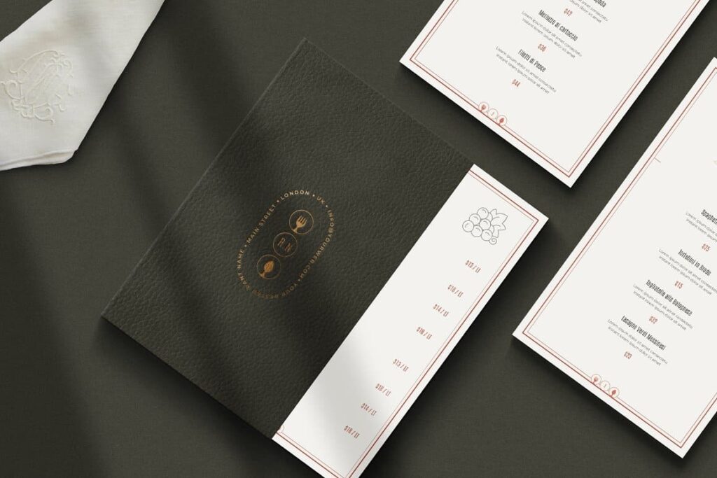 Elegant Restaurant Menu Template – MasterBundles