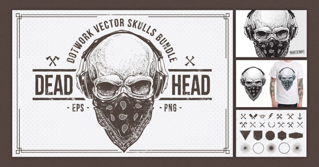 Dead Head | Vector Skulls Bundle – MasterBundles