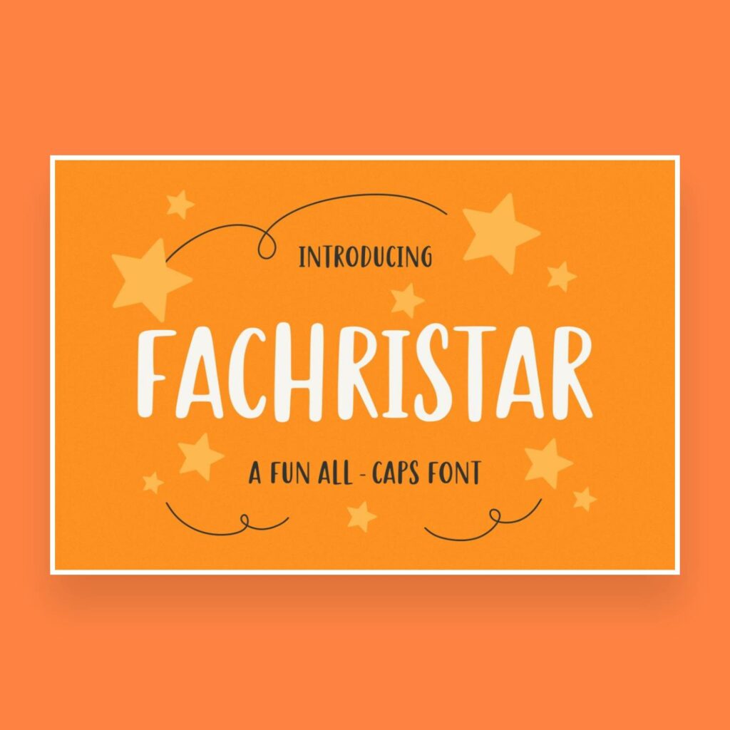 Fachristar A Fun All - Caps Font – MasterBundles