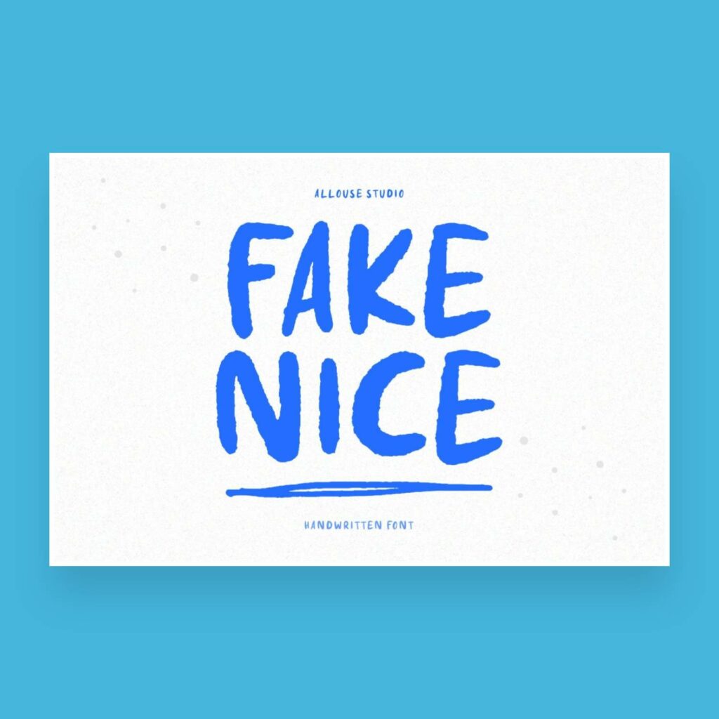Fake Nice Font – MasterBundles