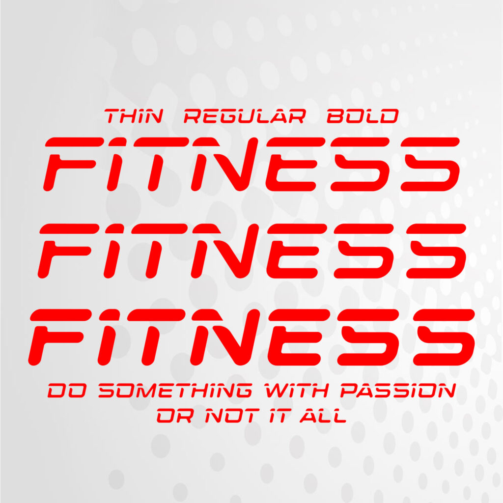 Fitness Font – MasterBundles