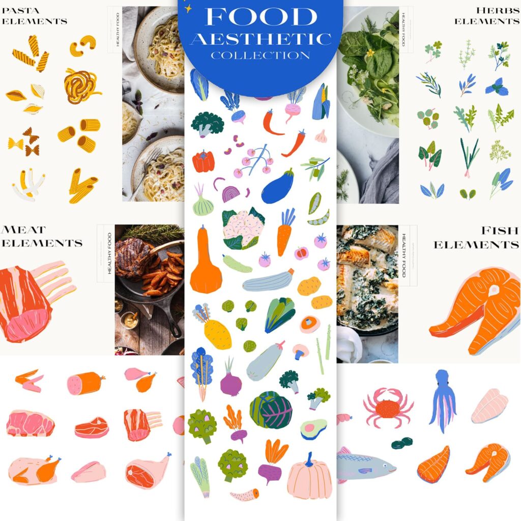 Food Aesthetic Pack – MasterBundles