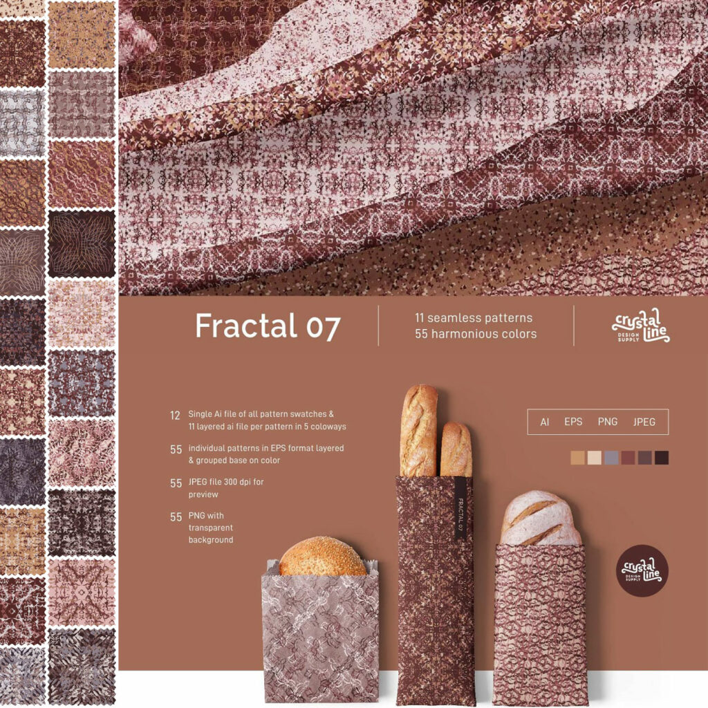 Fractal Patterns EPS Format – MasterBundles
