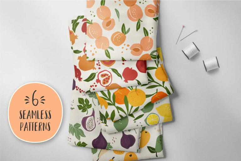 Fruit. 6 Seamless Patterns – MasterBundles