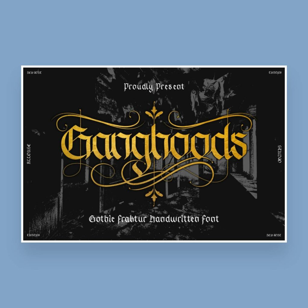 Omniface Bold Textured Calligraphy Font | Master Bundles