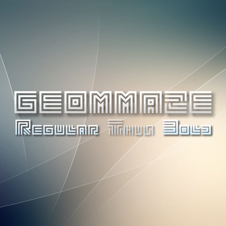 Geometric Maze Font – MasterBundles