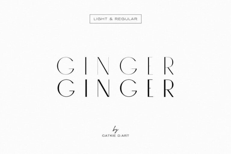 Ginger An Elegant Modern Font – MasterBundles
