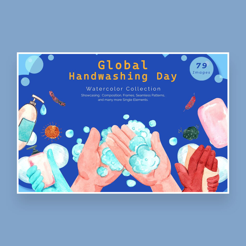Global Handwashing Day Watercolor – MasterBundles