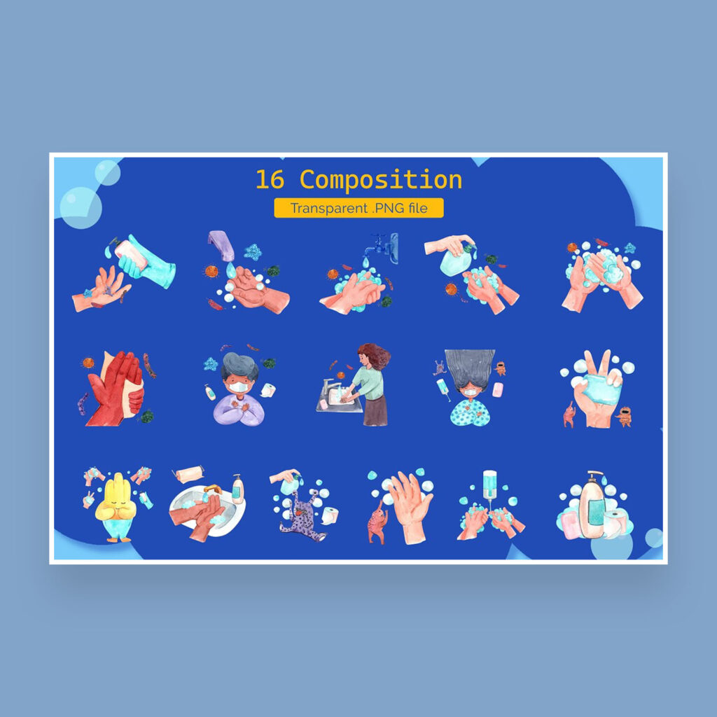 Global Handwashing Day Watercolor – MasterBundles