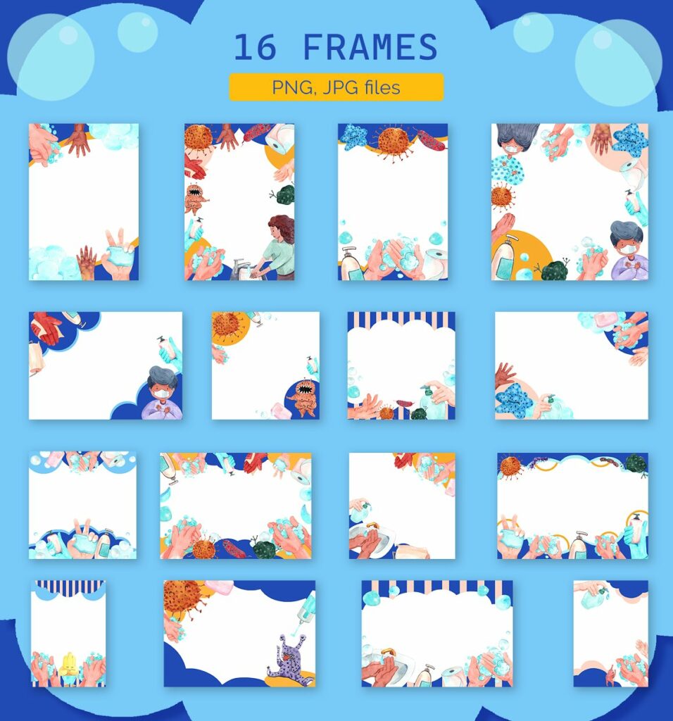 Global Handwashing Day Watercolor – MasterBundles