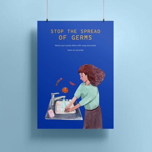 Global Handwashing Day Watercolor | Master Bundles