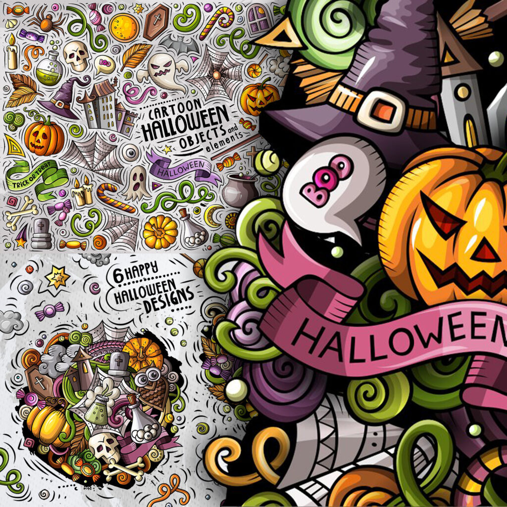 Coffee Cartoon Vector Objects Set – MasterBundles