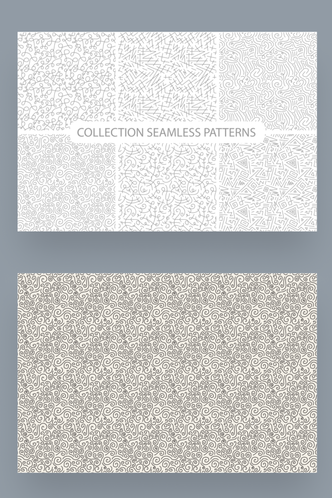 Hand Drawn Seamless Curly Patterns – MasterBundles