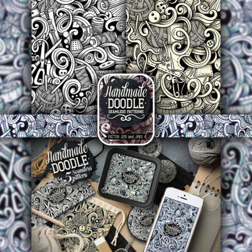 Handmade Graphics Doodles Patterns – MasterBundles