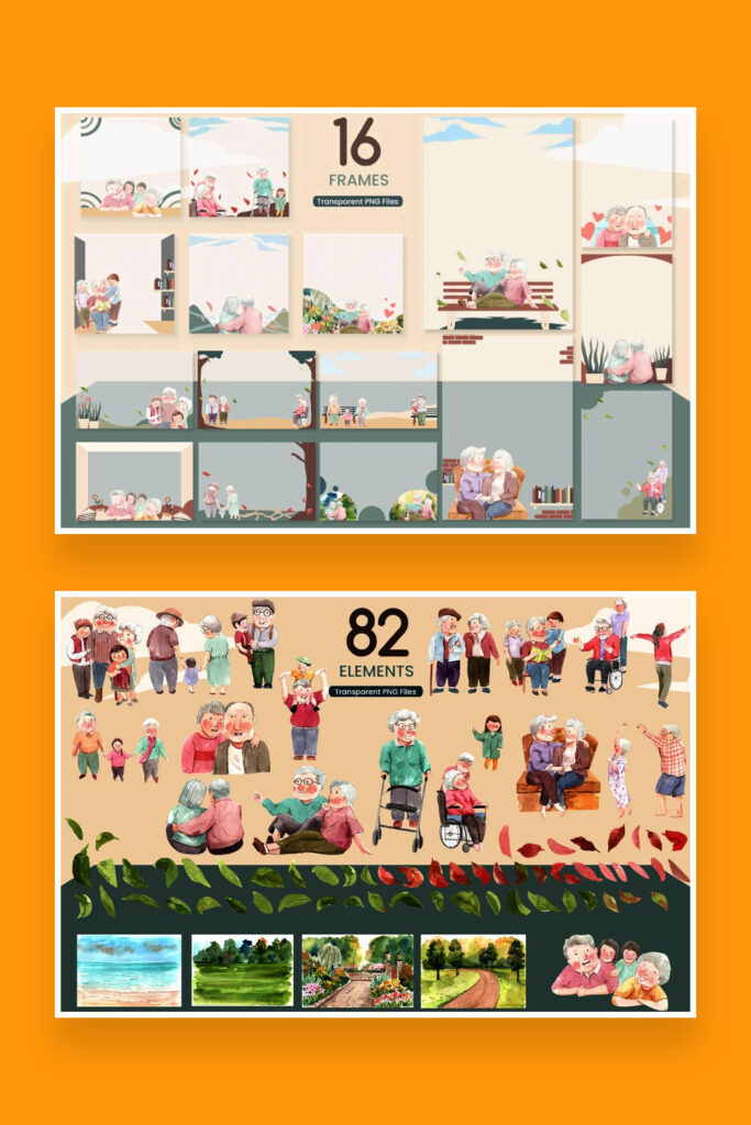 Happy Grandparent Day Watercolor – MasterBundles