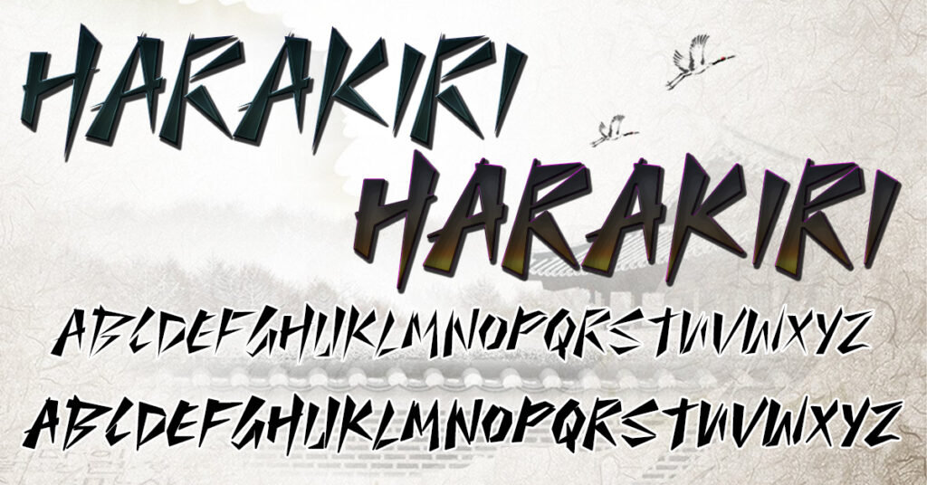 Harakiri Font – MasterBundles