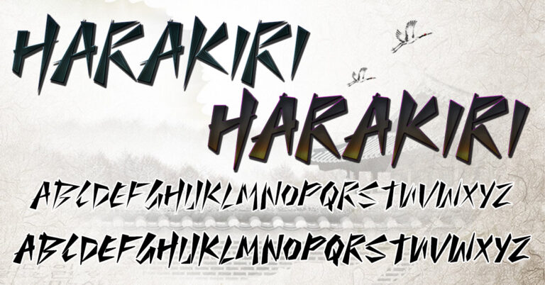 Harakiri Font – MasterBundles