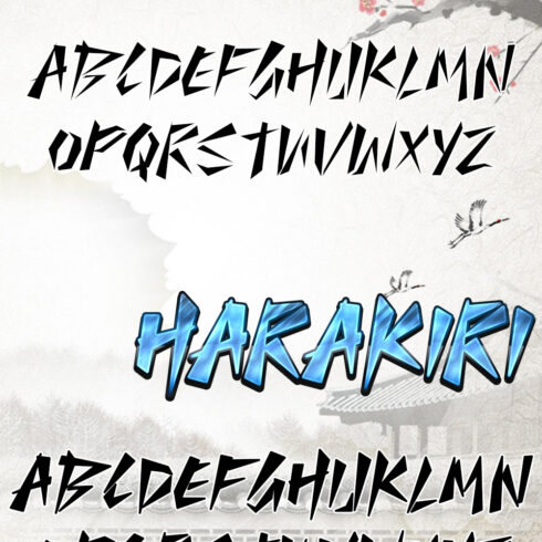 Harakiri Font | Master Bundles