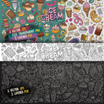 Ice Cream Objects & Elements Set – MasterBundles