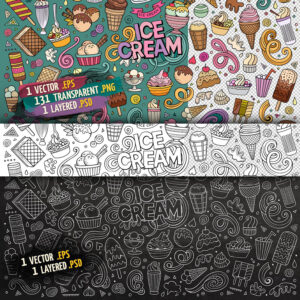 Ice Cream Objects & Elements Set – MasterBundles