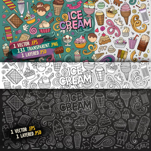 Ice Cream Objects & Elements Set – MasterBundles