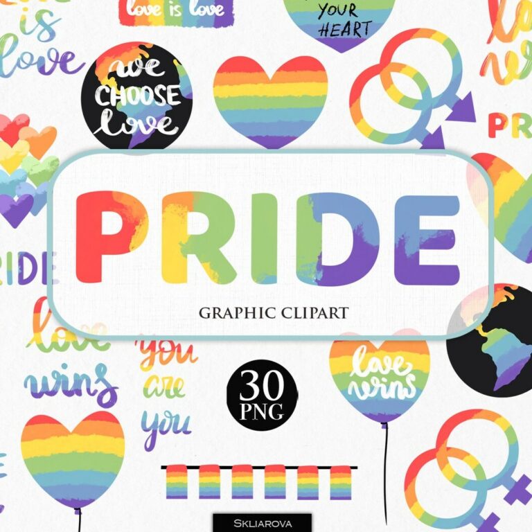 Gay Pride Clipart LGBT – MasterBundles