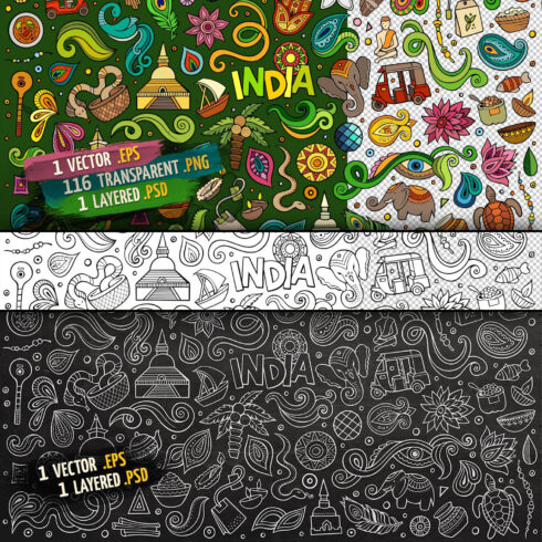 India Objects & Elements Set – MasterBundles