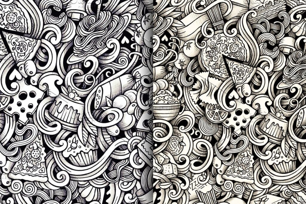 Italian Food Graphics Patterns – MasterBundles