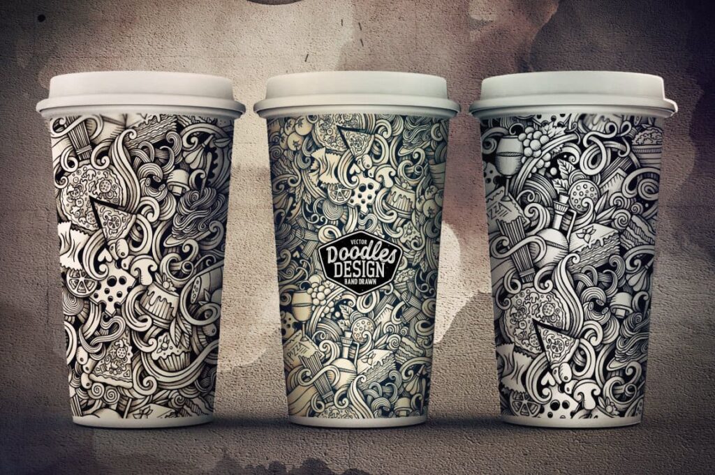 Italian Food Graphics Patterns – MasterBundles