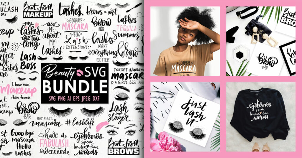 Lashes SVG, Makeup SVG Bundle – MasterBundles