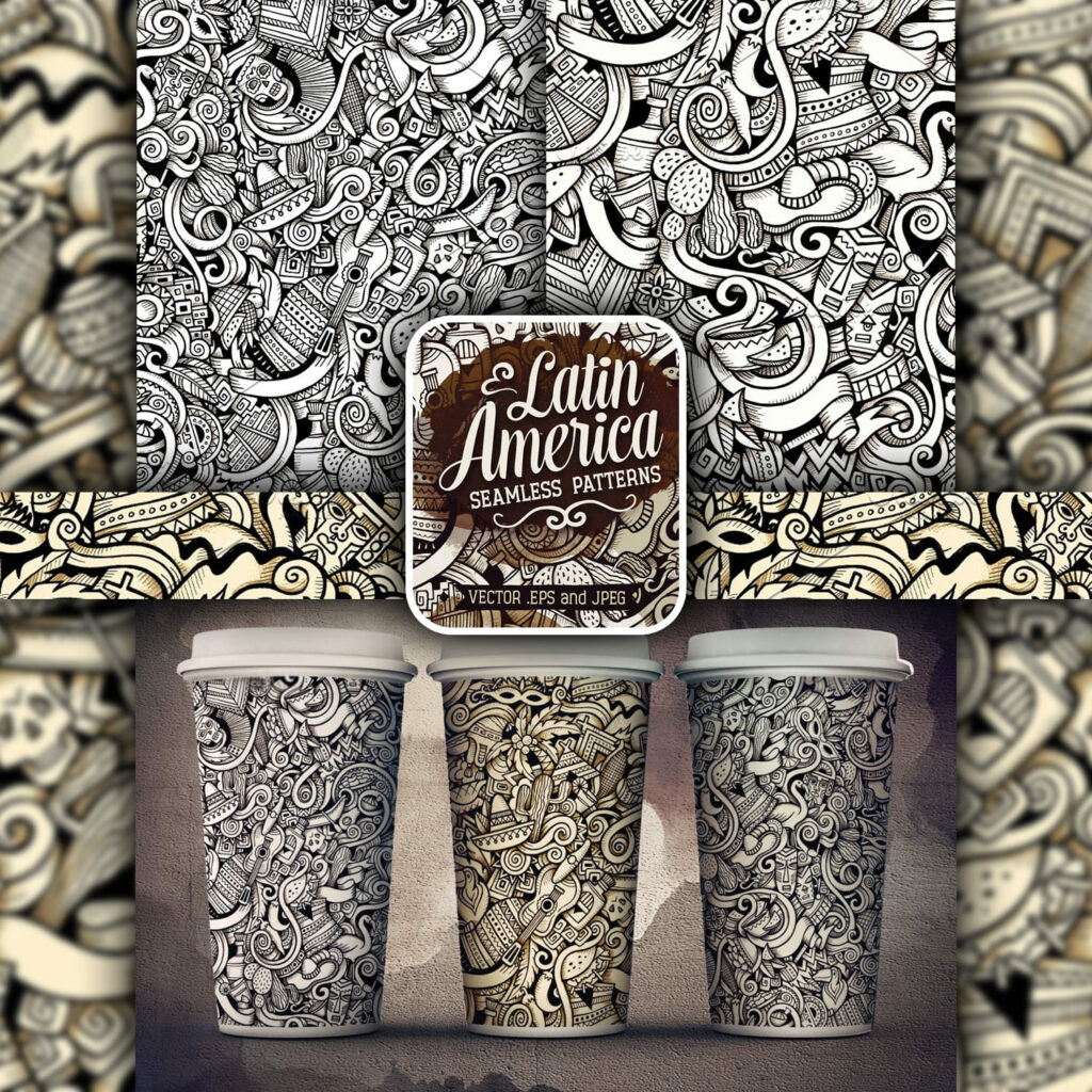 Latin American Graphics Patterns – MasterBundles