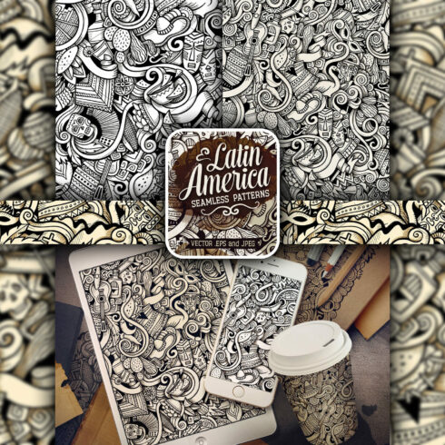 Latin American Graphics Patterns – MasterBundles