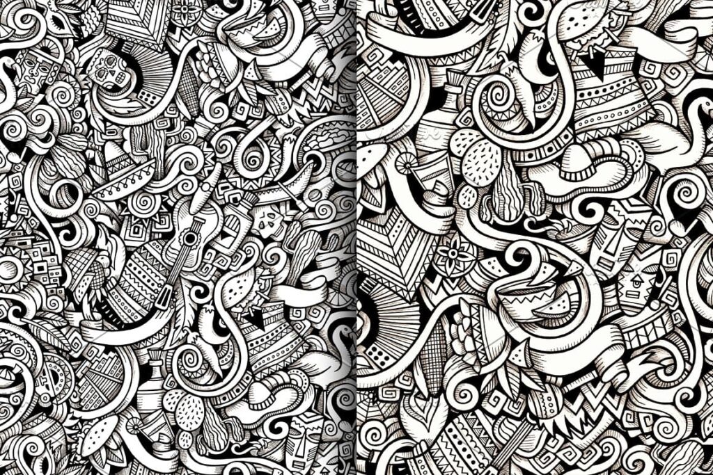 Latin American Graphics Patterns – MasterBundles