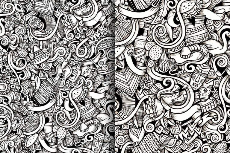 Latin American Graphics Patterns – MasterBundles