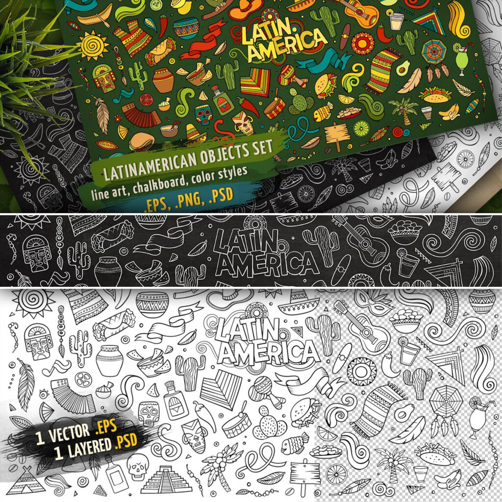 Latin American Objects Set – MasterBundles