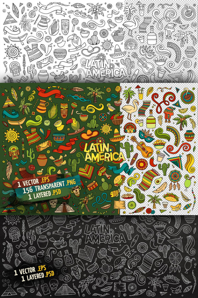 Latin American Objects Set – MasterBundles