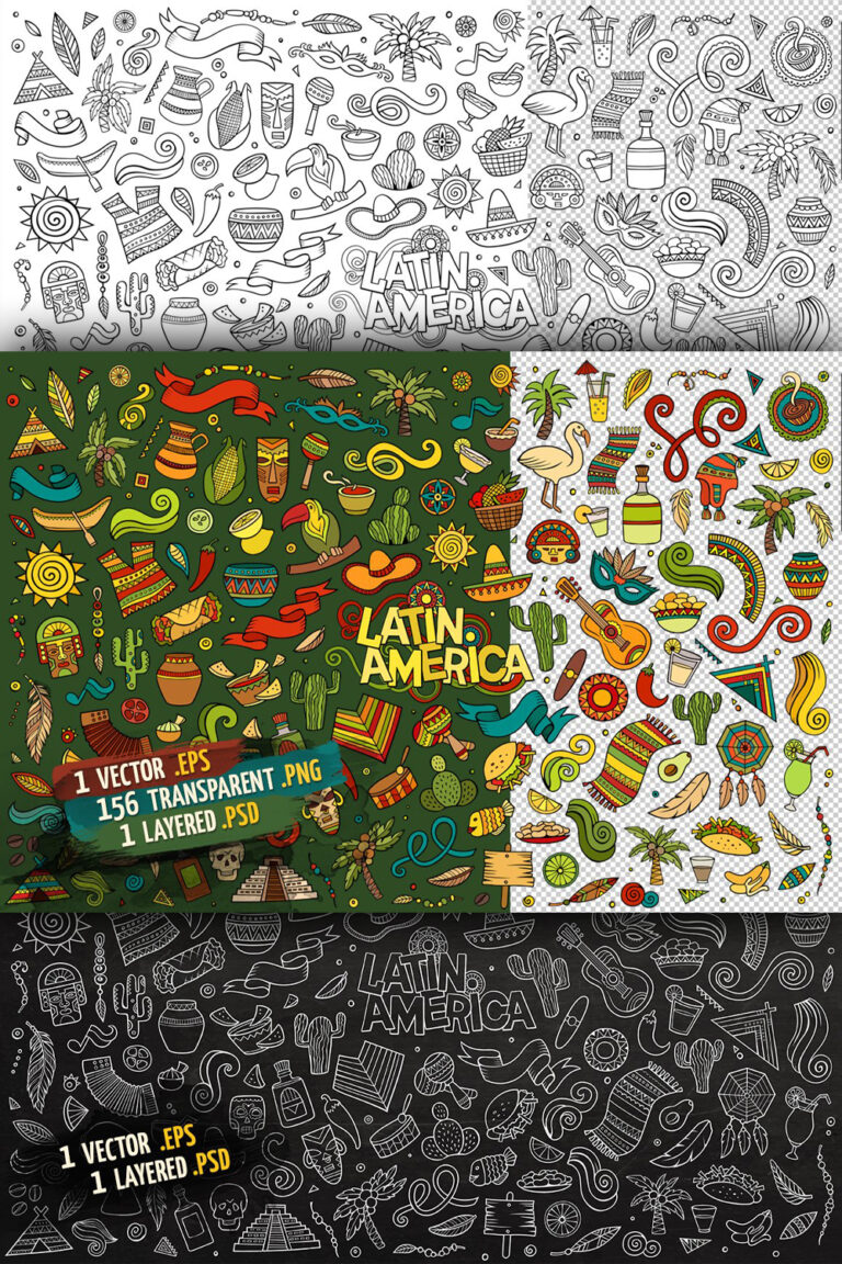 Latin American Objects Set – MasterBundles