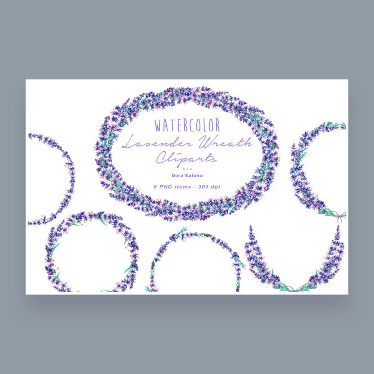 Lavender Watercolor Clipart Set – MasterBundles