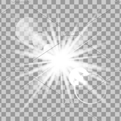 Vector White Light Effects, Flash | Master Bundles