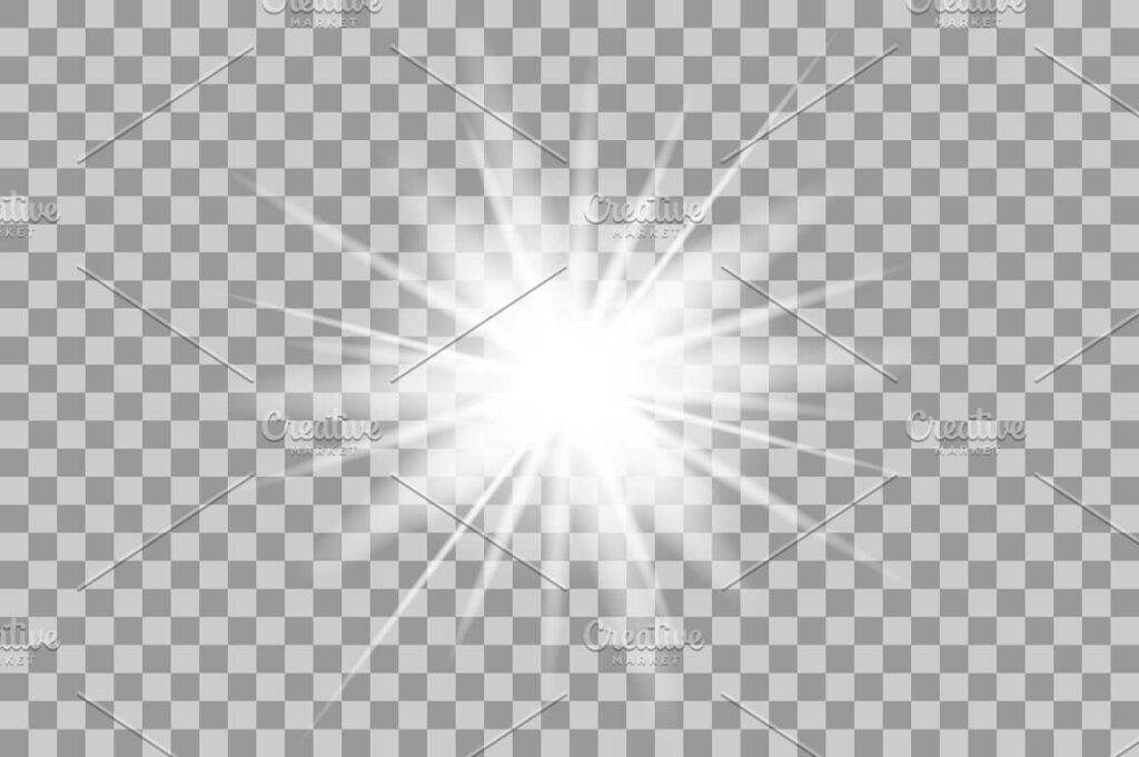 Vector White Light Effects, Flash – MasterBundles