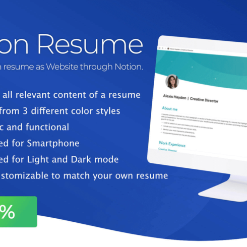 Notion Resume Template | Master Bundles