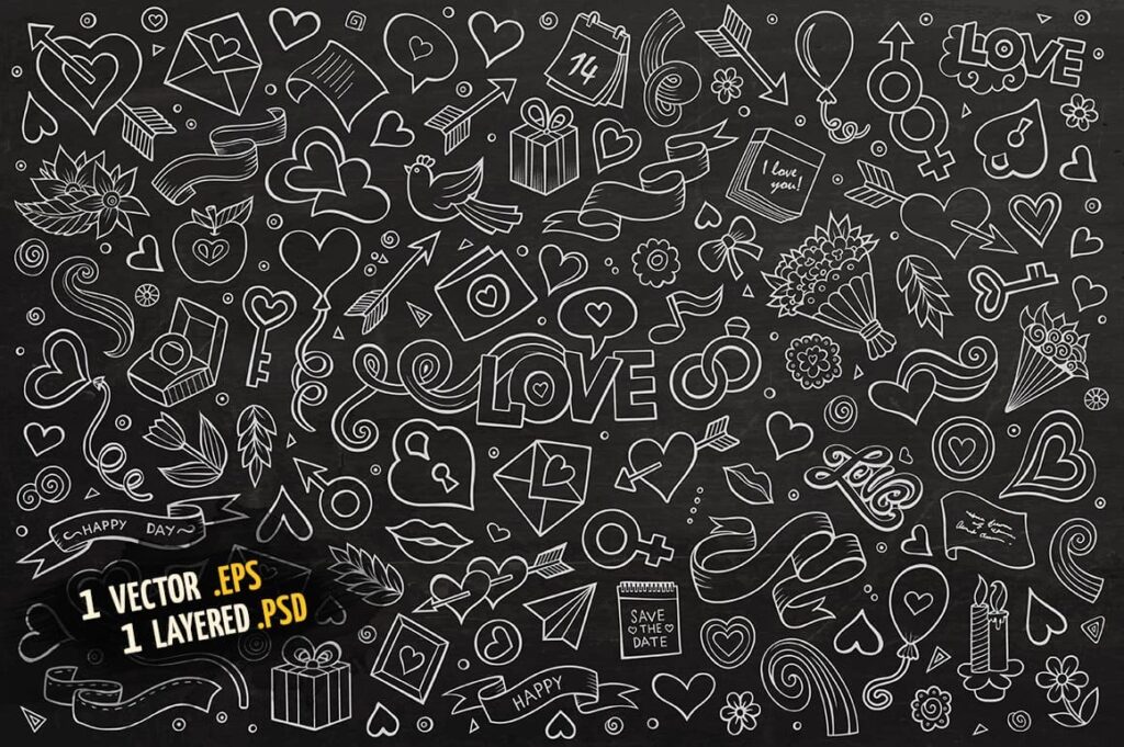 Love Objects & Symbols Set – MasterBundles