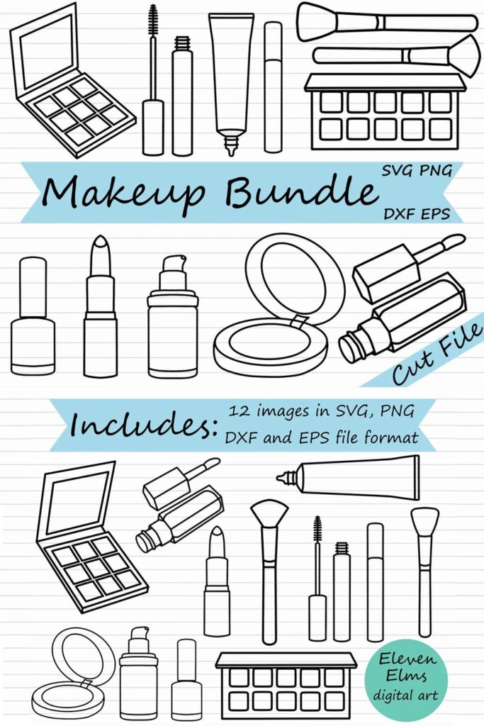 Makeup SVG Bundle - Cosmetic Clipart – MasterBundles