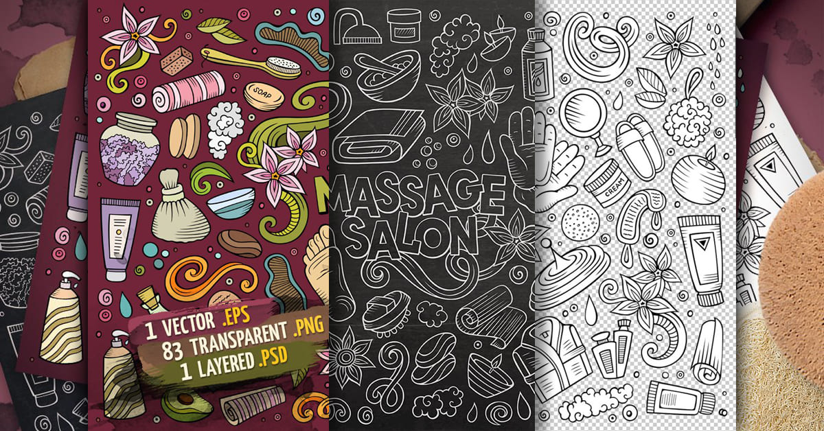 Massage Objects & Elements Set – MasterBundles