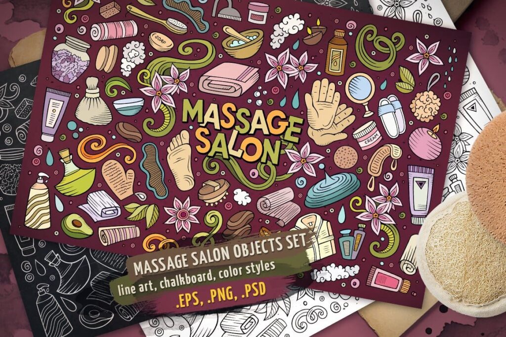 Massage Objects & Elements Set – MasterBundles