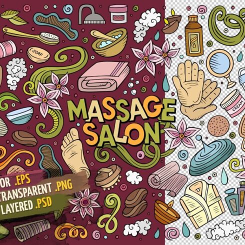 Massage Objects & Elements Set | Master Bundles