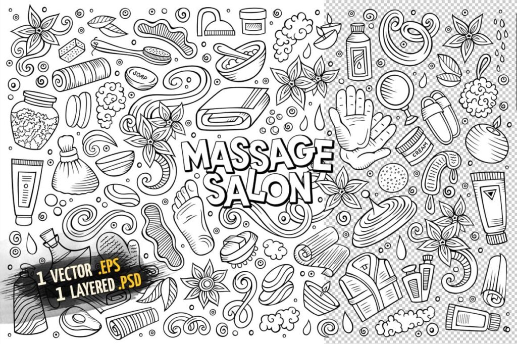 Massage Objects & Elements Set – MasterBundles